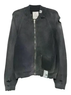 Mihara Yasuhiro Sun-faded Distressed Cardigan - Grey