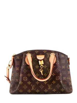 LOUIS VUITTON Rivoli Handbag Monogram Canvas Pm Satchel - Brown