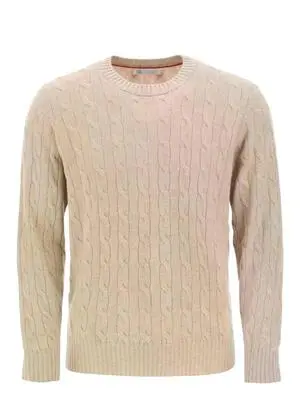 Brunello Cucinelli Cable-knit Cashmere Sweater - Brown