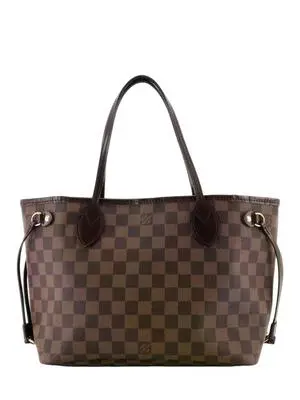 LOUIS VUITTON Neverfull Damier Pm Tote Bag - Brown