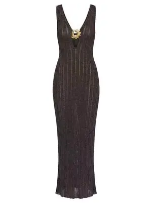MOEVA Antibes Ribbed-knit Maxi Dress