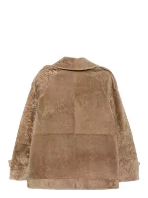 BLANCHA Double-breasted Shearling Coat