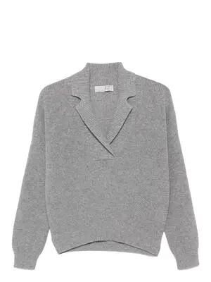 D.exterior Ribbed-knit Cashmere Sweater - Grey