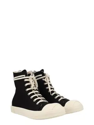 Rick Owens Sneaker In Denim - Black