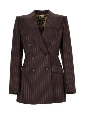 Dolce & Gabbana Giacca Doppiopetto Turlington - Brown