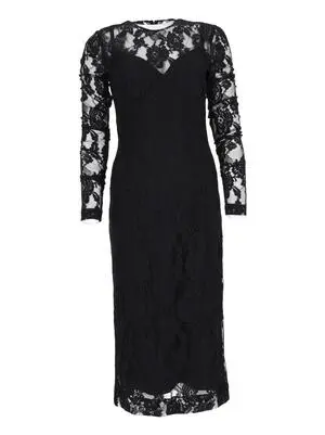 Dolce & Gabbana Abito In Pizzo - Black