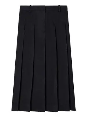 TORY BURCH Tory Burch Tailored Twill Pleated Skirt