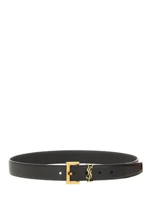 Saint Laurent Cintura Cassandre - Black