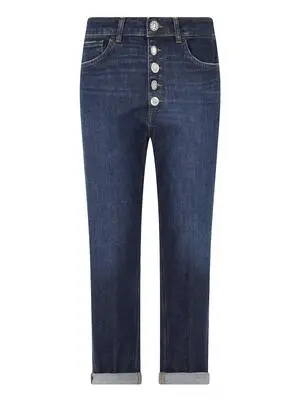 DONDUP Koons Loose Fit Button-front Jeans - Blue