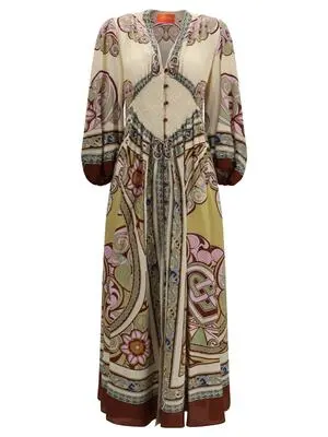 La DoubleJ Camerino Printed Maxi Dress - No