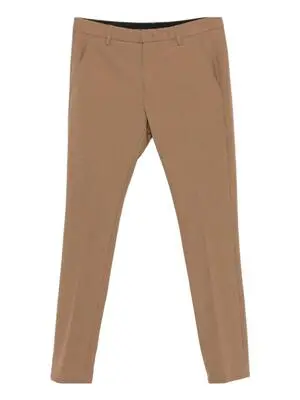 DONDUP Belt-loops Slim-fit Tailored Trousers - Brown