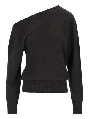 Arch4 Wiki Asymmetric One-shoulder Sweater - No