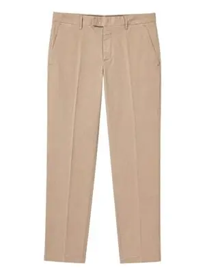 PT TORINO Straight-leg Chino Trousers - Camel