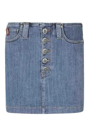 DONDUP Button-front Denim Mini Skirt - Blue