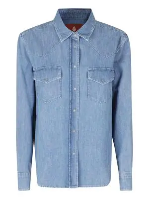 DONDUP Western Denim Shirt - Blue
