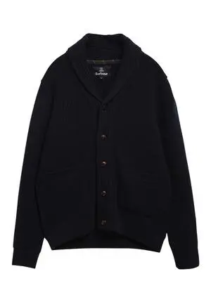Barbour Buttoned Cardigan - Navy Blue