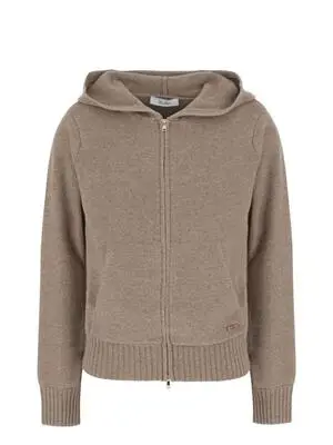 Max Mara Zip-up Knitted Hoodie - No