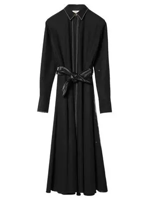 Celine Belted Dress - Black
