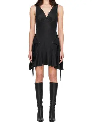 KNWLS V-neck Dress - Black
