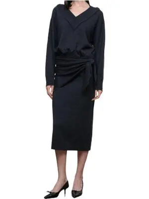 Staud Norman Sweater Dress - Anthracite