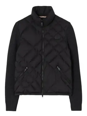 Burberry Nylon Dunsbury Puffer Jacket - Black