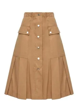 Moncler Elastic-waist Skirt - Camel