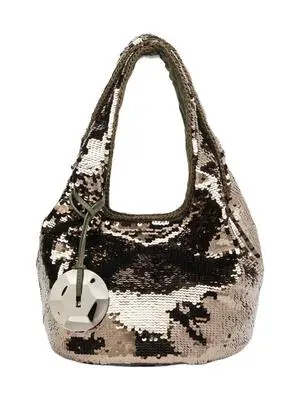 J.W.ANDERSON Jw Anderson Sequin Embellished Small Tote Bag - Bronze