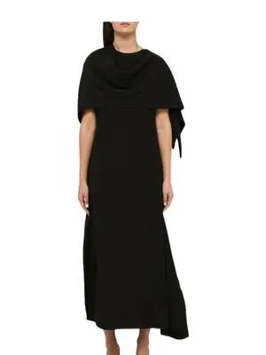 VALENTINO Draped Midi Dress