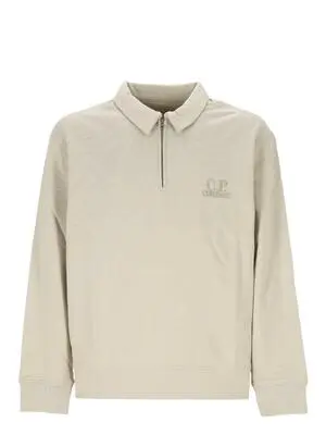 C.P. COMPANY Logo-embroidered Polo Shirt - No