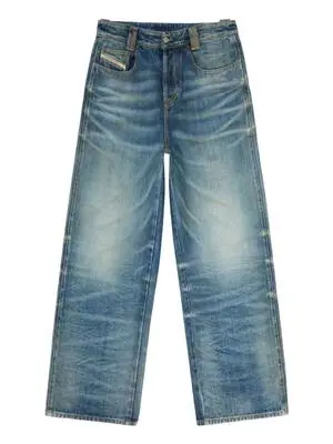 DIESEL® 1982 D-hakou-fsj1 Wide-leg Jeans - Medium Blue