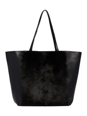 TOTEME Top Handle Tote Bag - Black
