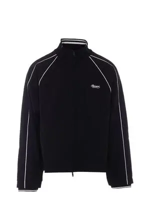 REPRESENT Contrast Piped Zip Sweatshirt - Black