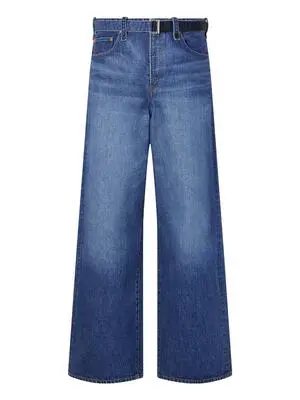 Sacai Wide-leg Jeans - Blue