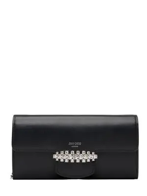JIMMY CHOO Bing Shoulder Bag - Black/silver