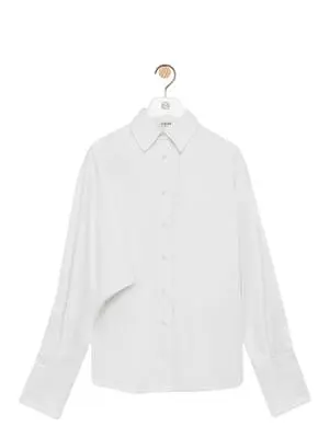 Loewe Wrap Shirt In Denim - White