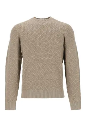 Emporio Armani Textured Crewneck Knitted Sweater - No