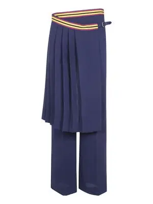 DRIES VAN NOTEN Pleated Layered Trousers