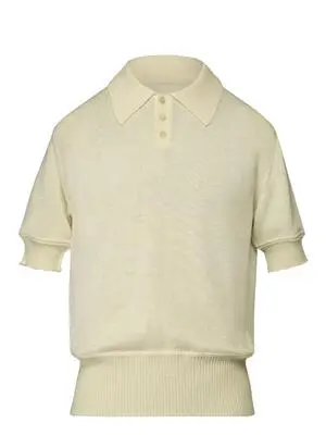 MAISON MARGIELA Knitted Polo Shirt - Nude