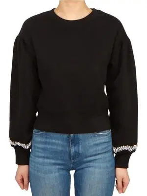 ALLSAINTS Long-sleeved Ribbed Sweatshirt - Black
