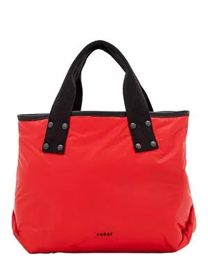 Sacai Logo Detailed Tote Bag - Red