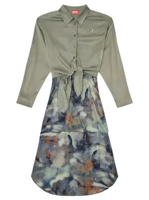 DIESEL® Elta Tie-front Midi Dress - No