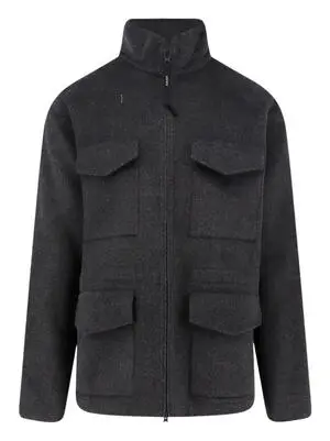 Aspesi Utility Pocket Coat - Charcoal-grey