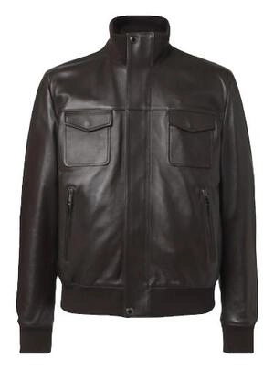 DOLCE & GABBANA Leather Blouson Jacket