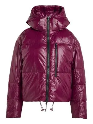 Adidas By Stella McCartney Short Hooded Puffer Jacket - Maroon