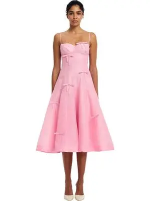 LEO LIN Marisol Bow Midi Dress