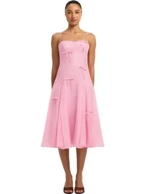 LEO LIN Teresa Bow Tiered Maxi Dress