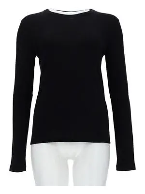 Max Mara T-shirt A Maniche Lunghe In Jersey - Black