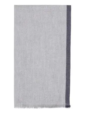 Brunello Cucinelli Sciarpa Di Lana E Cashmere - Gray