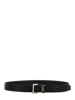 Saint Laurent Cintura Cassandre - Black