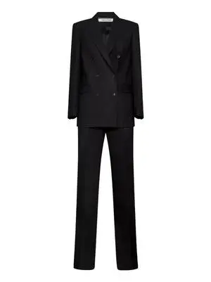 TAGLIATORE Jasmine Lamé-pinstriped Double-breasted Suit